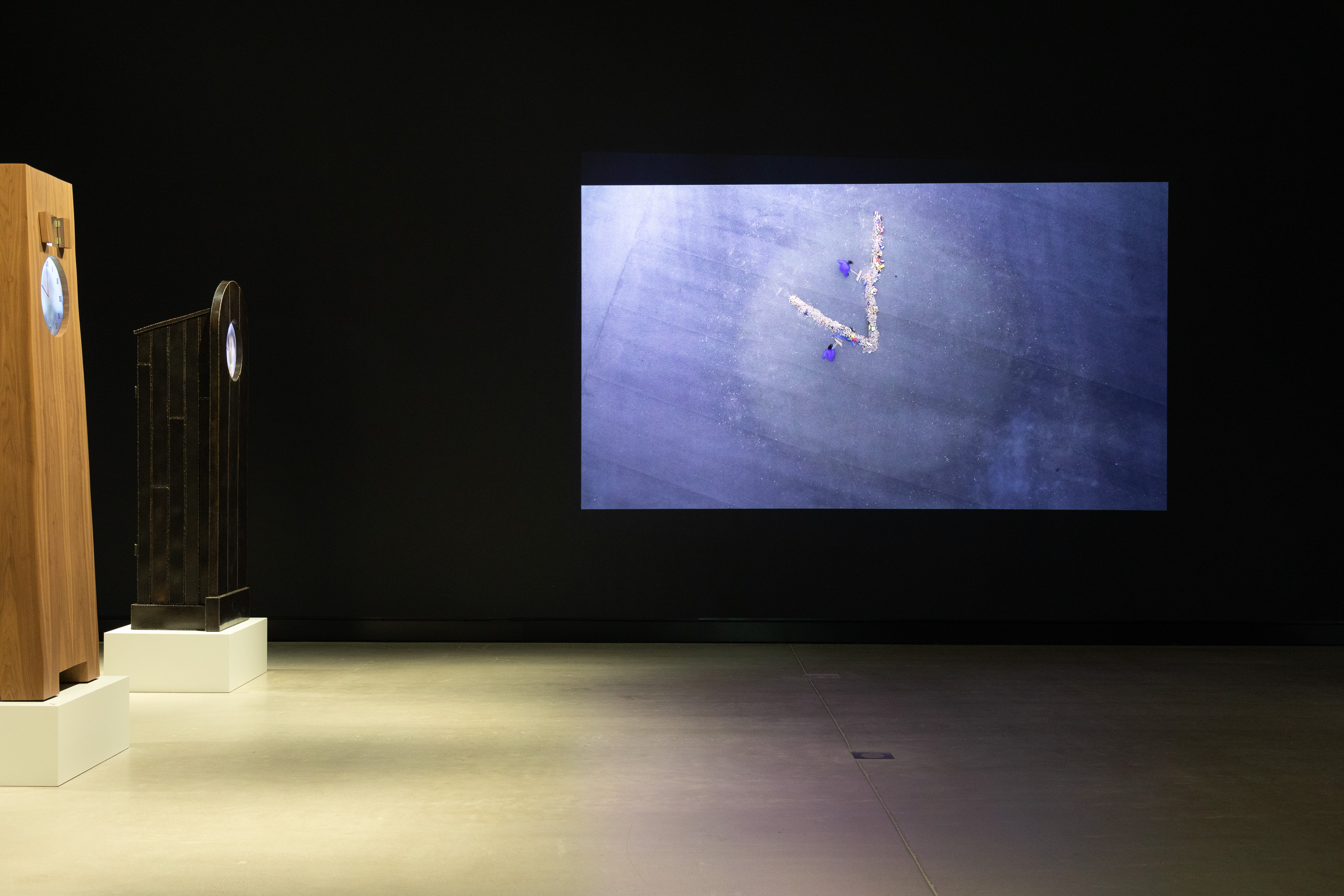 Unveiling event for Maarten Baas’s Sweepers Clock video Installation at ...